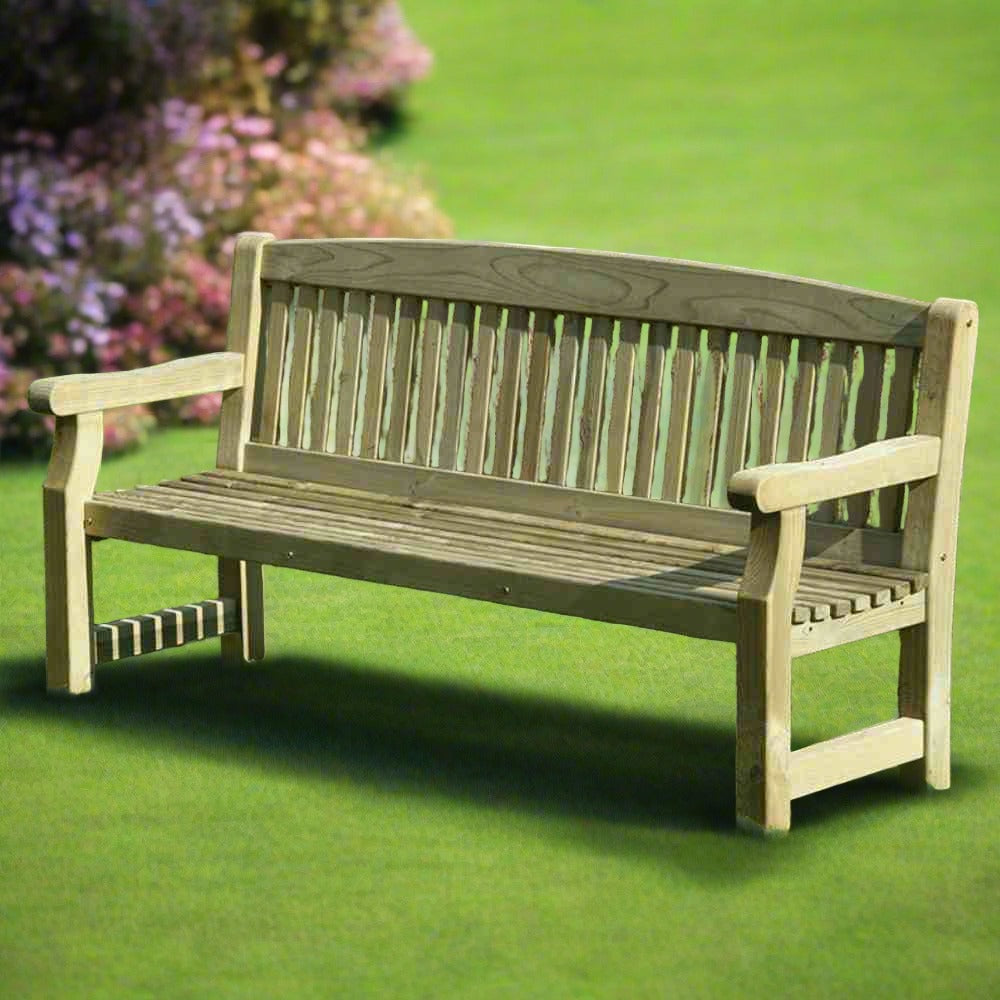 Classic 4ft Long Wooden Garden Bench | Bingley Fencing