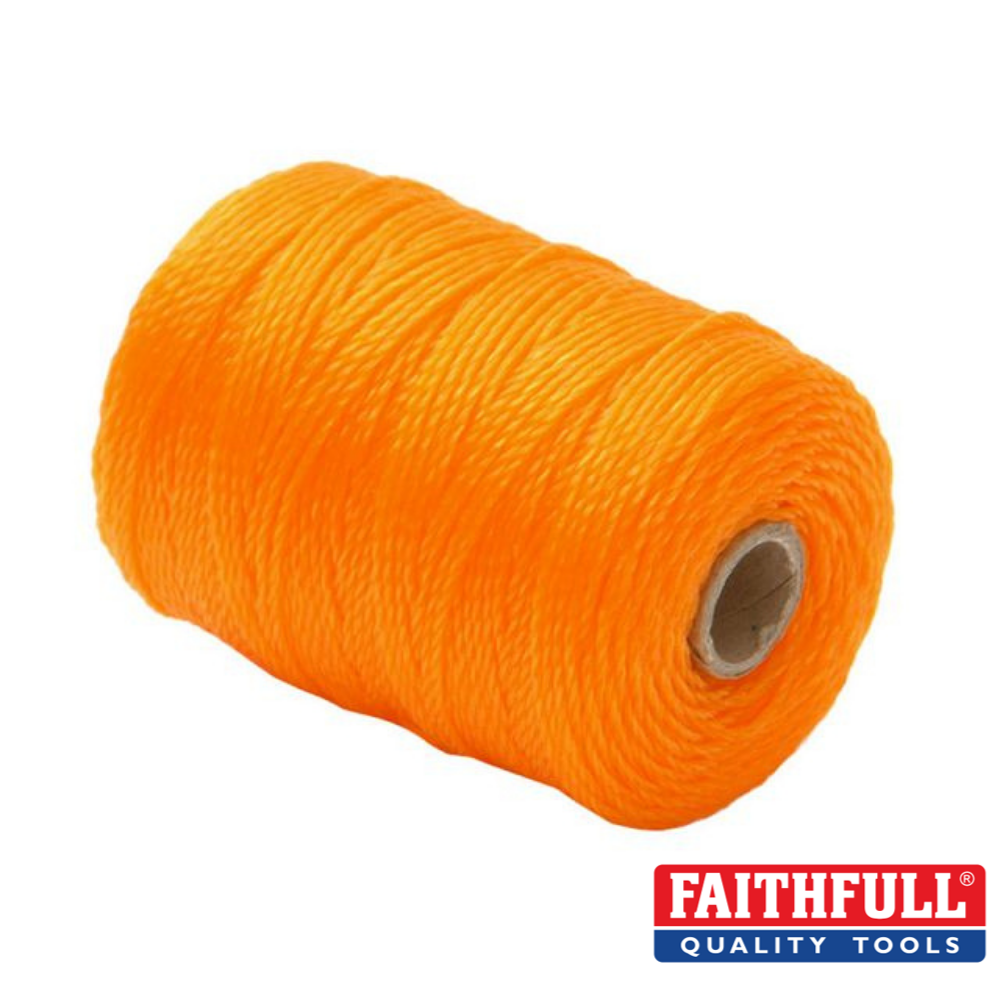 Faithfull - Orange Poly Brick Line 100M – Bingley Fencing