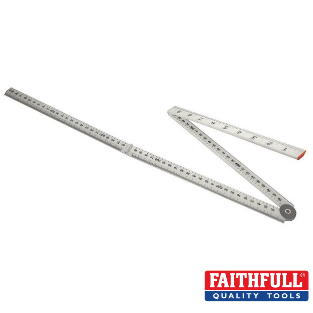 Compact 1m Folding Rule Building Tools in Bingley