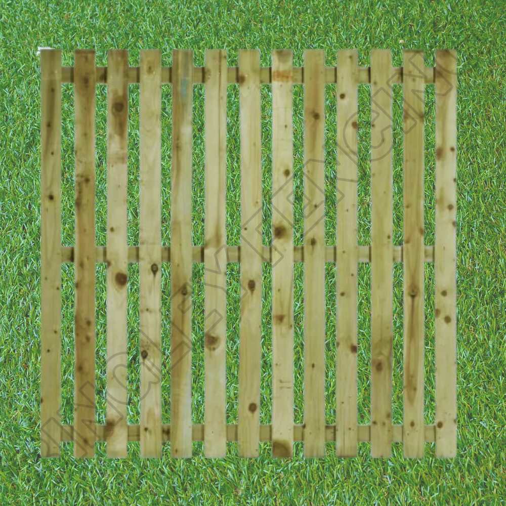 Single-Sided Paling Fence - Flat & Arched Top Options – Bingley Fencing