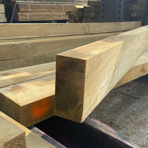 Garden Sleepers - Oak, Reclaimed - various sizes – Bingley Fencing